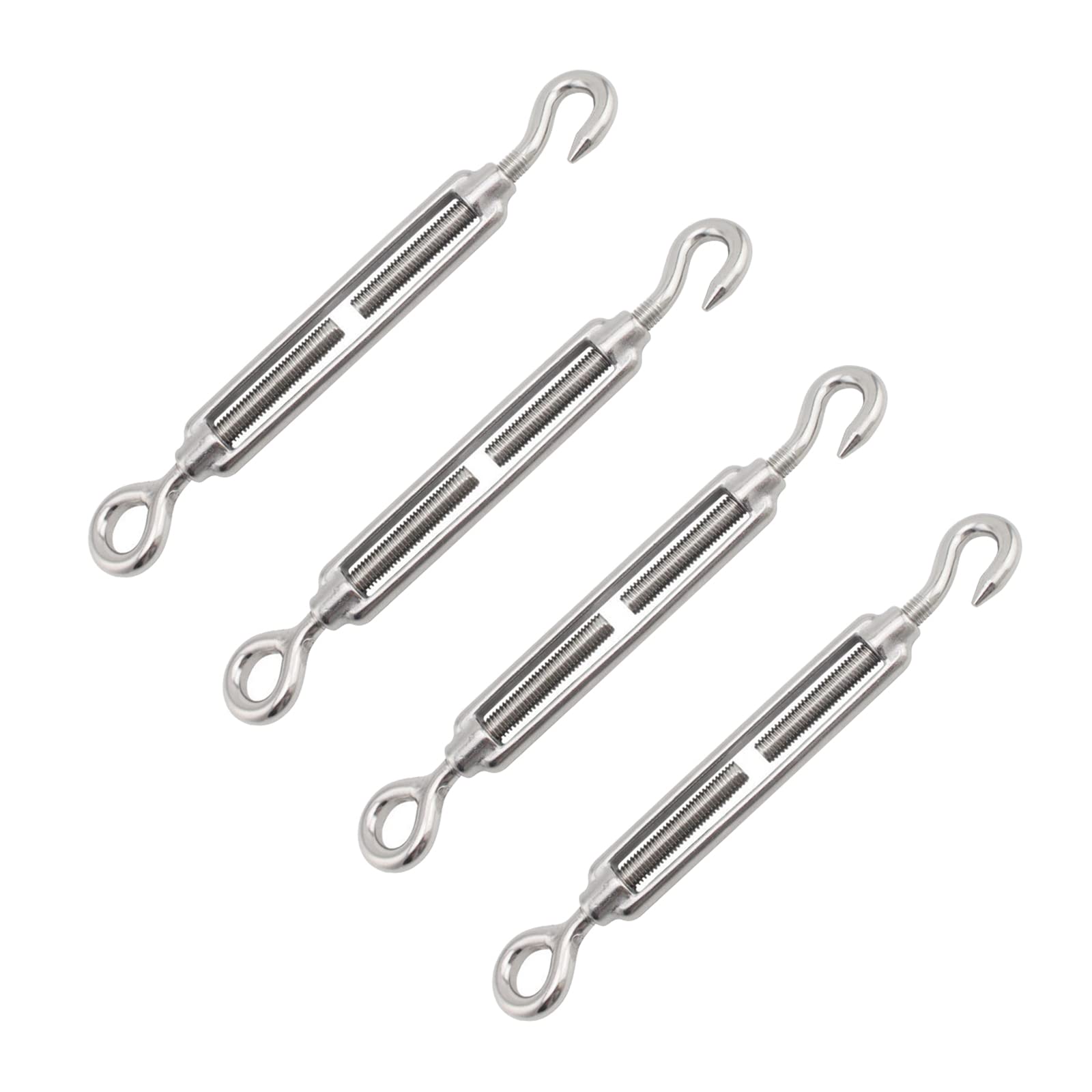 Buy Turnbuckle M4,Turnbuckle Wire Tensioner 304 Hook & Eye,Adjustable ...