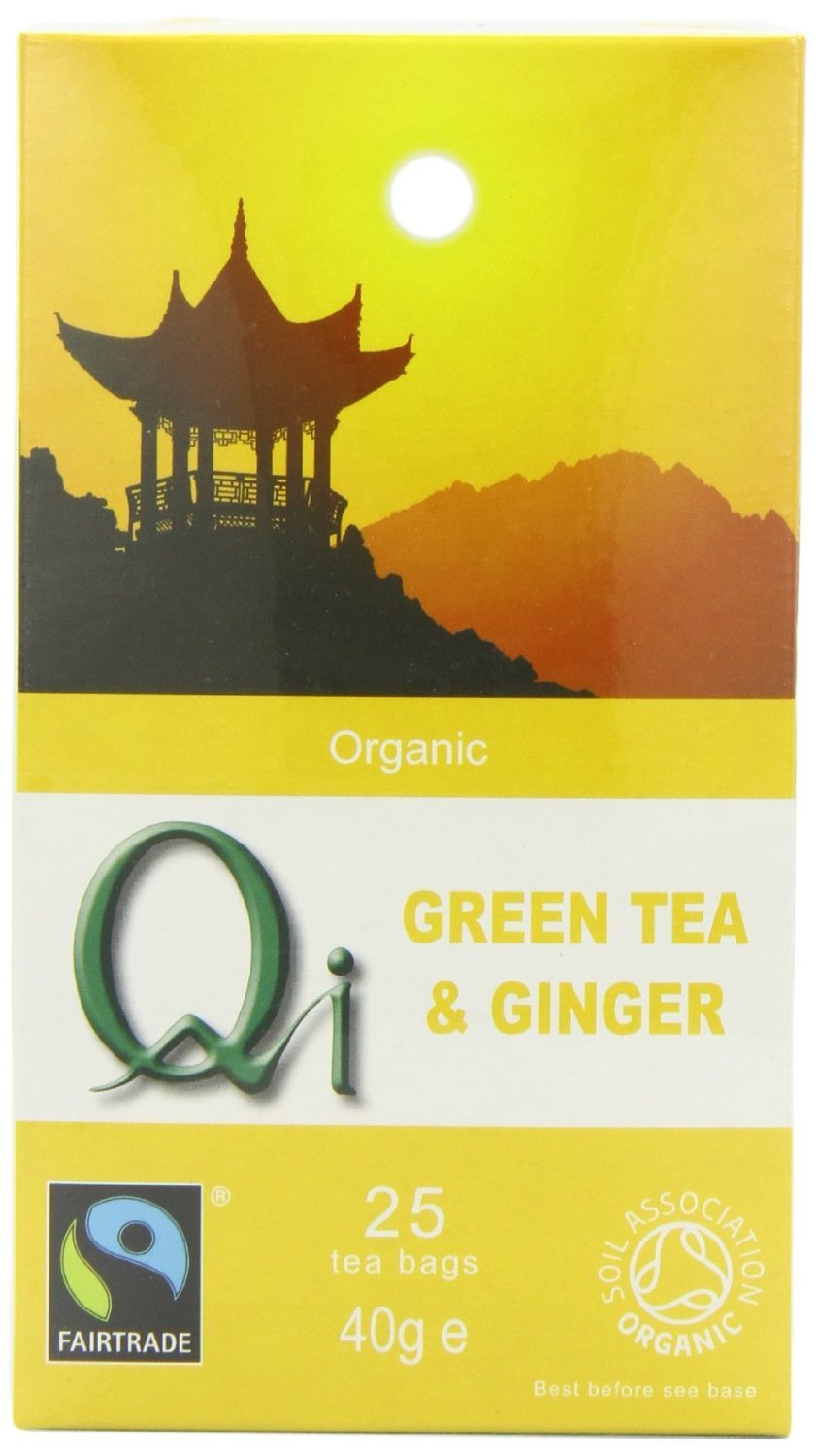 Qi | Fairtrade Ginger Green Tea | 6 x 25 bags : Amazon.co.uk: Grocery