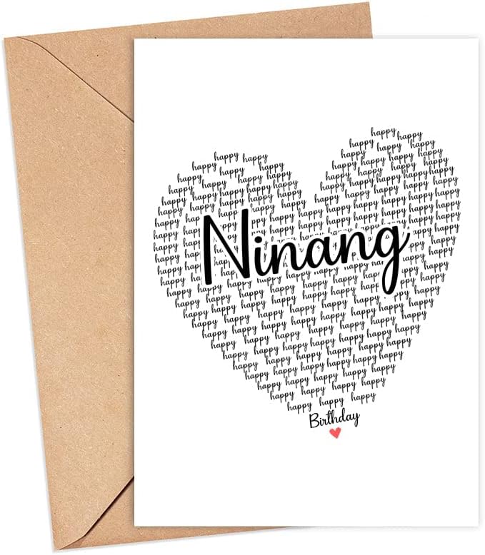 Amazon.com : Happy Birthday Ninang Card - Cute Happy Birthday ...