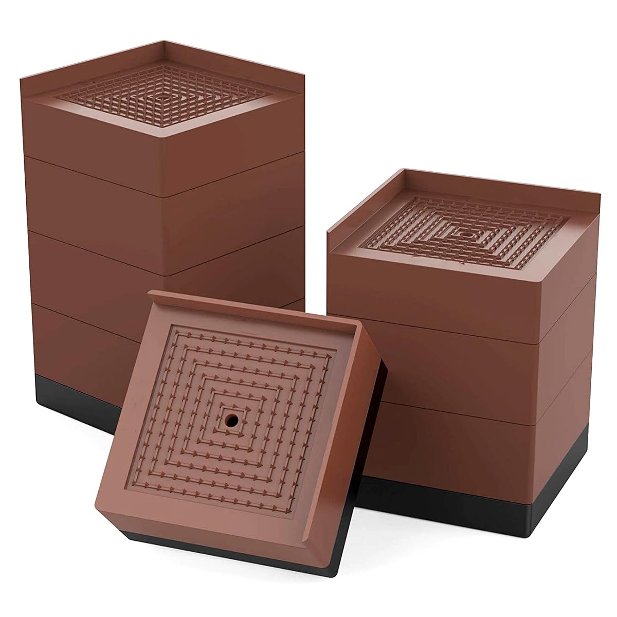 MAGIIN Furniture Risers 3 Inch, Bed Risers, Rectangular Stackable Bed ...