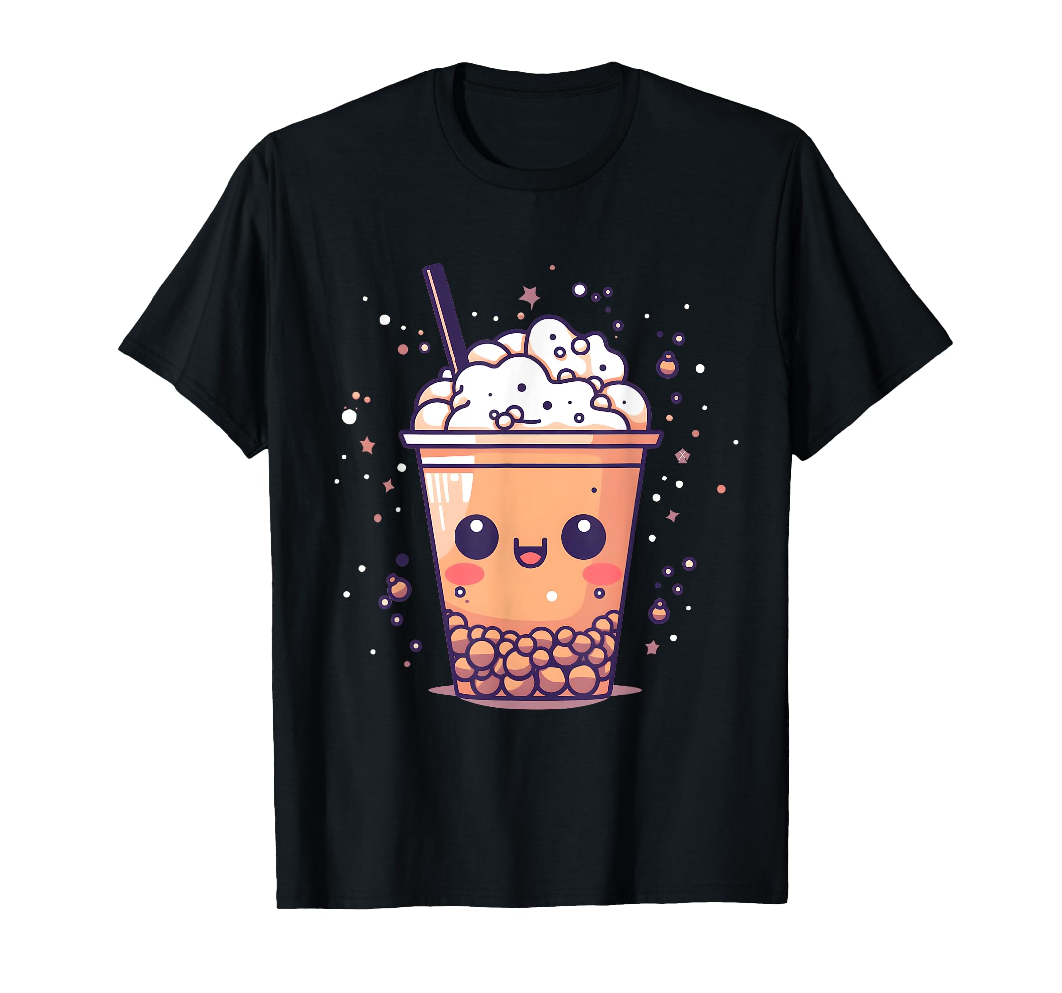 Amazon.com: Cute Anime Kawaii Boba Tea Bubble Tea T-Shirt : Clothing ...