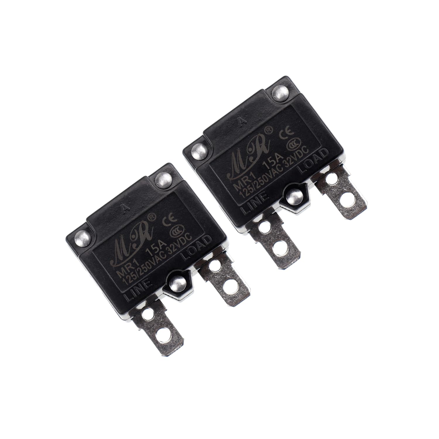Snapklik.com : 15 Amps Thermal Circuit Breakers 125/250VAC 32VDC ...