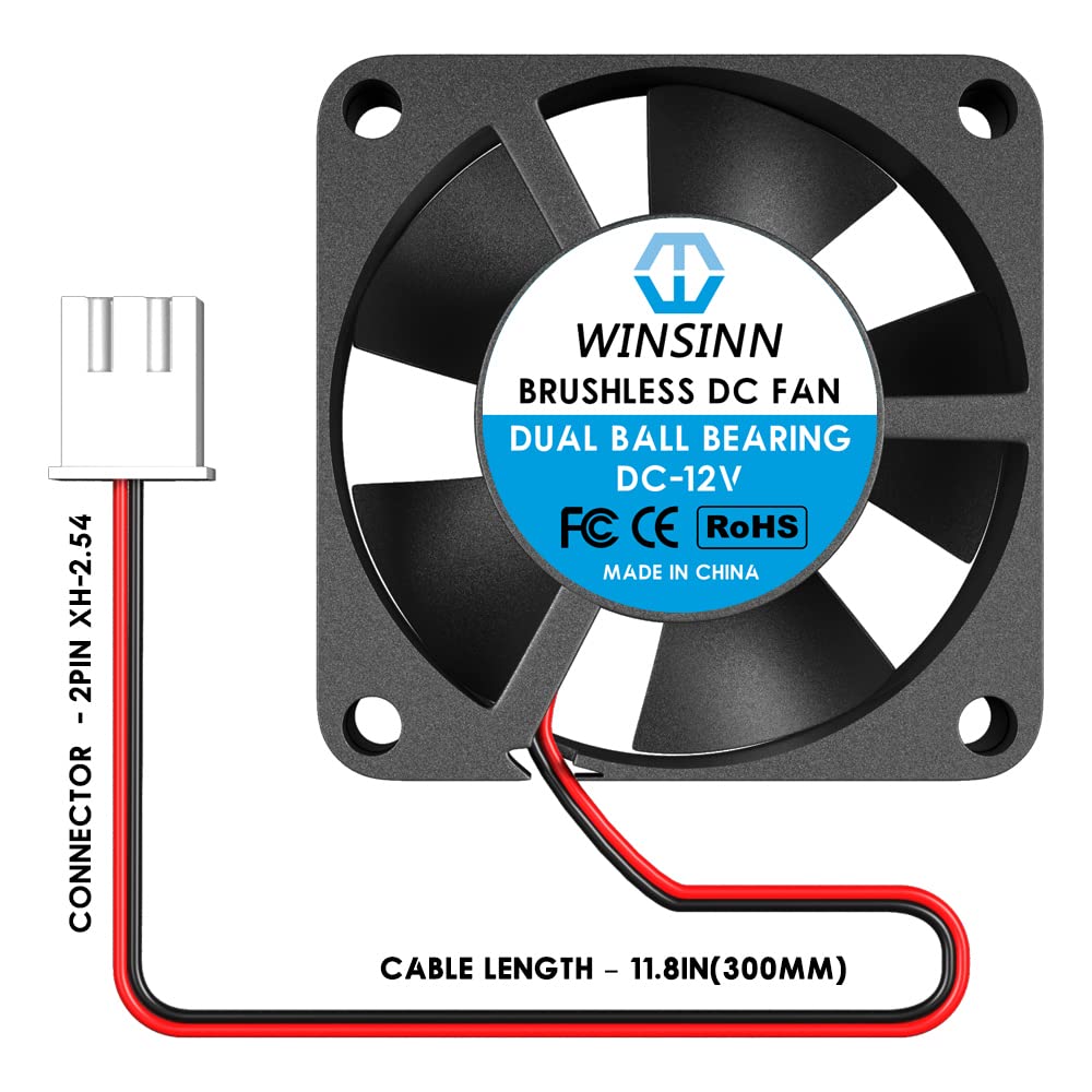 Snapklik.com : WINSINN 30mm Fan 12V, 3D Printer Micro 12 Volt Fans 3010 ...