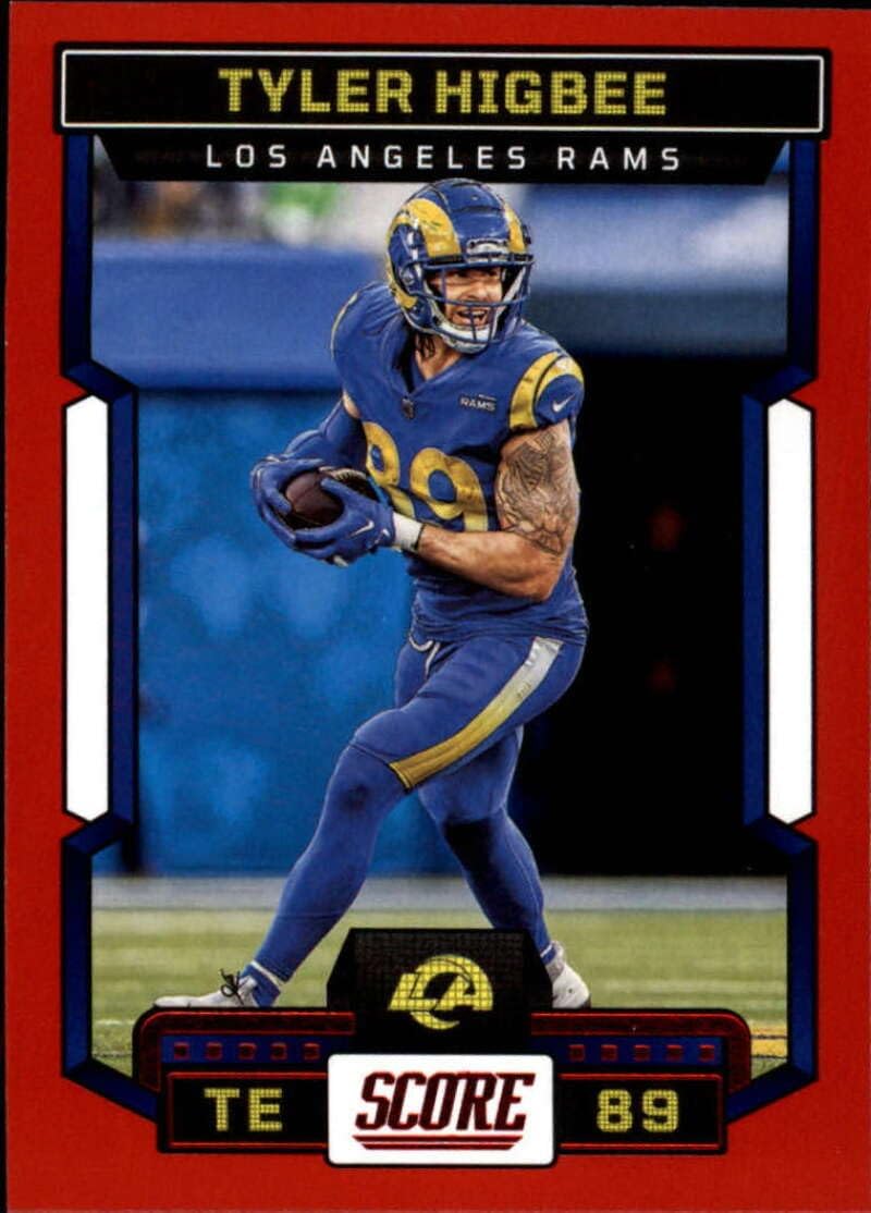 Amazon.com: 2023 Score NFL Red #163 Tyler Higbee Los Angeles Rams ...