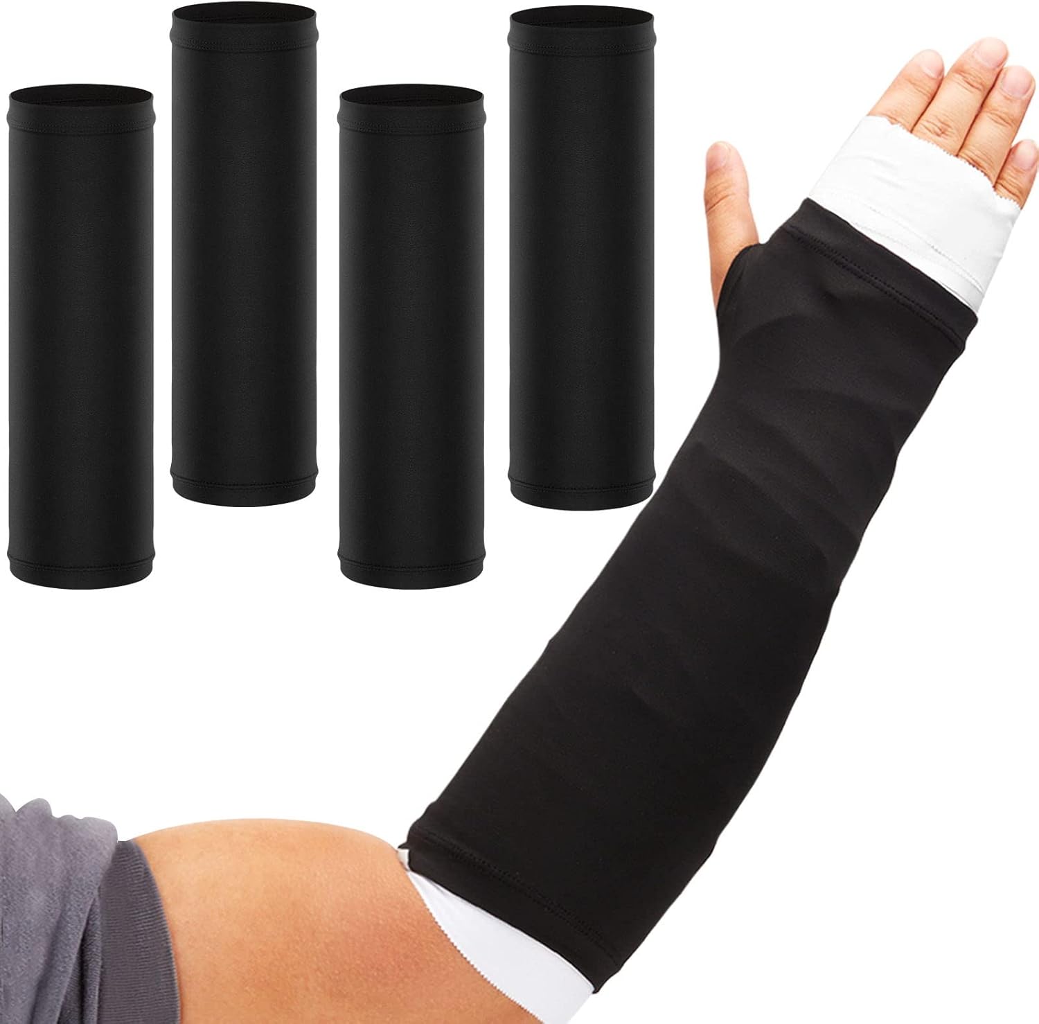 Amazon.com: 4 Pack Arm Cast Cover Elastic Short Cast Cover for Arm Bath ...