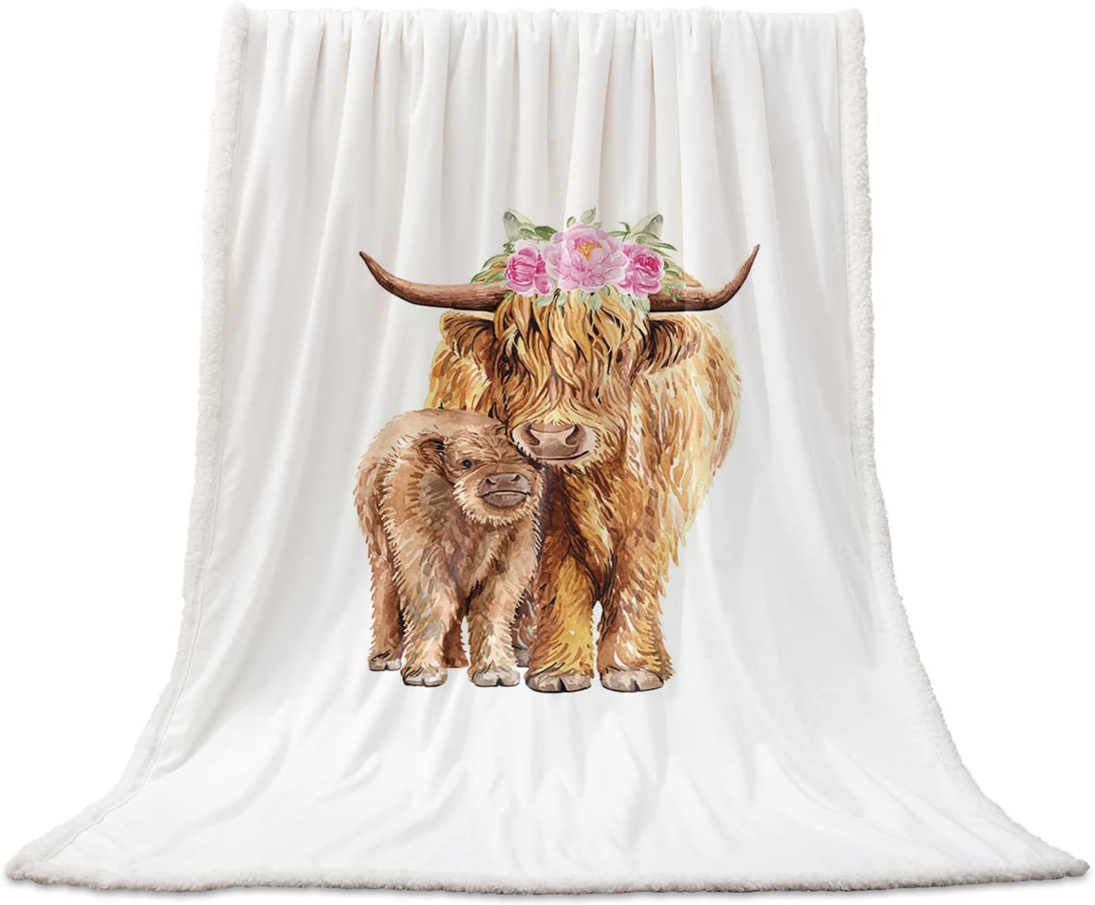 Amazon.com: Highland Cow Blanket Super Soft Warm Highland Cow Throw ...