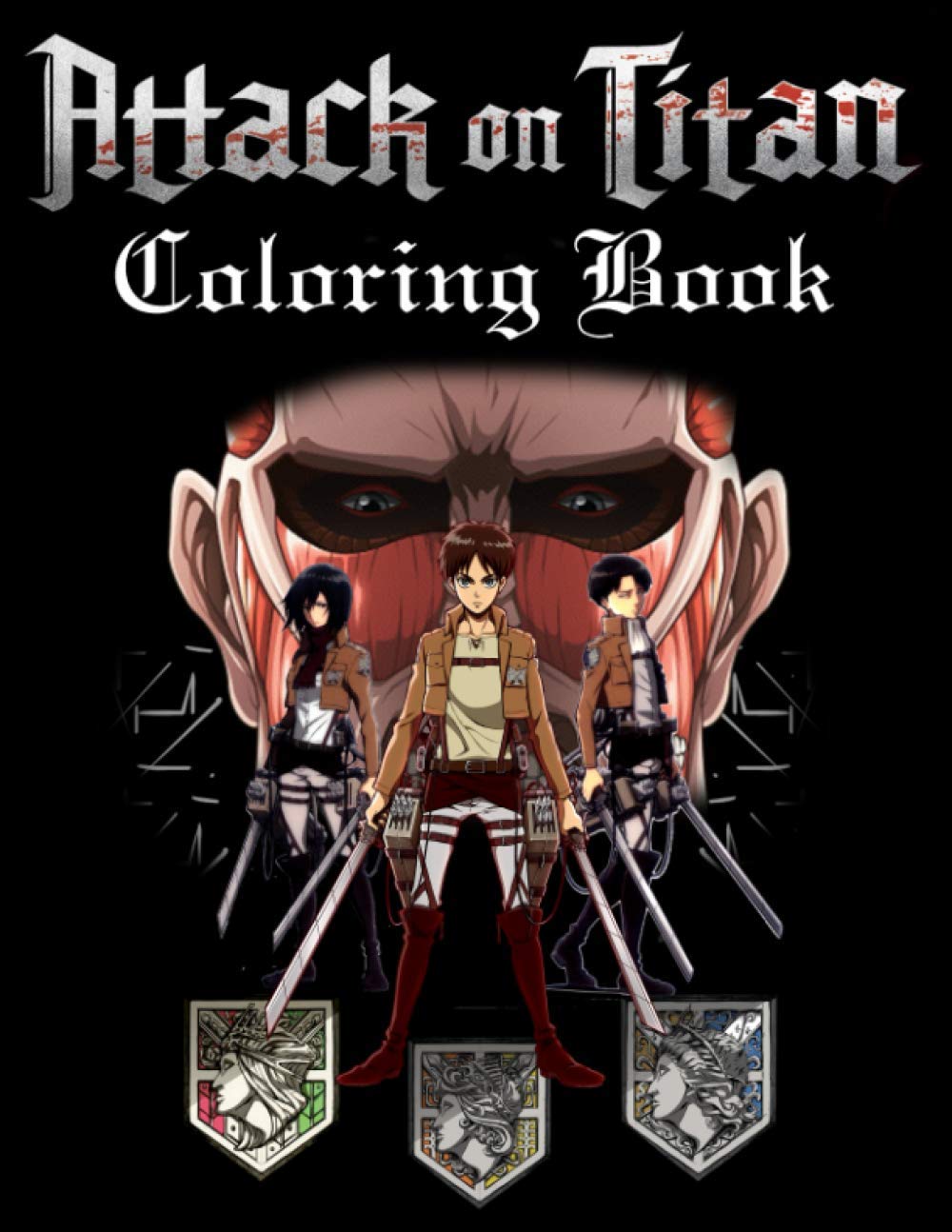 Buy Attack On Titan Coloring Book: Over 100 Coloring Pages Featuring ...