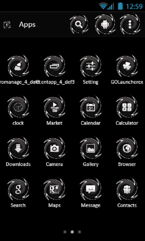 Black And White Android Themes