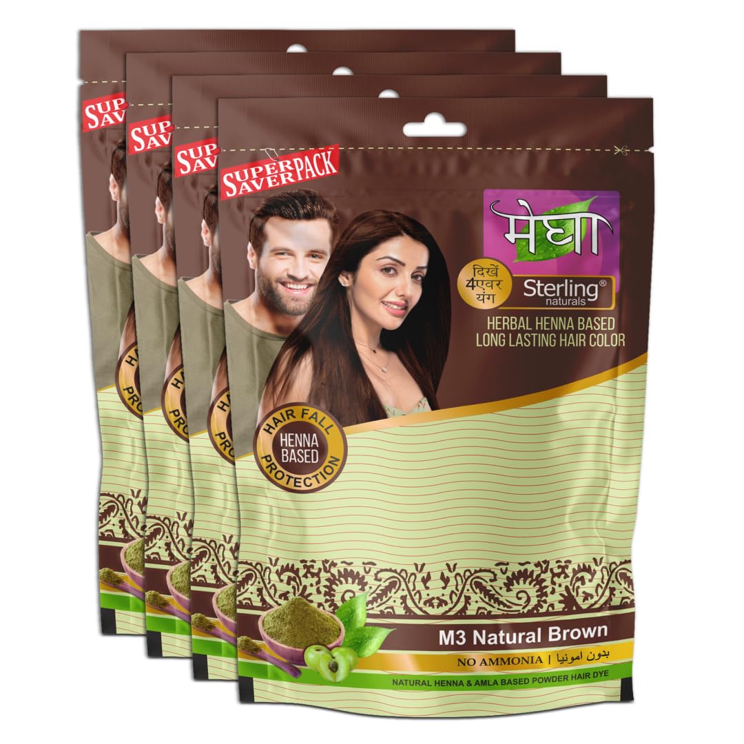 Sterling Naturals Megha Mehandi Hair Care Powder – Megha Mehandi (Pack ...