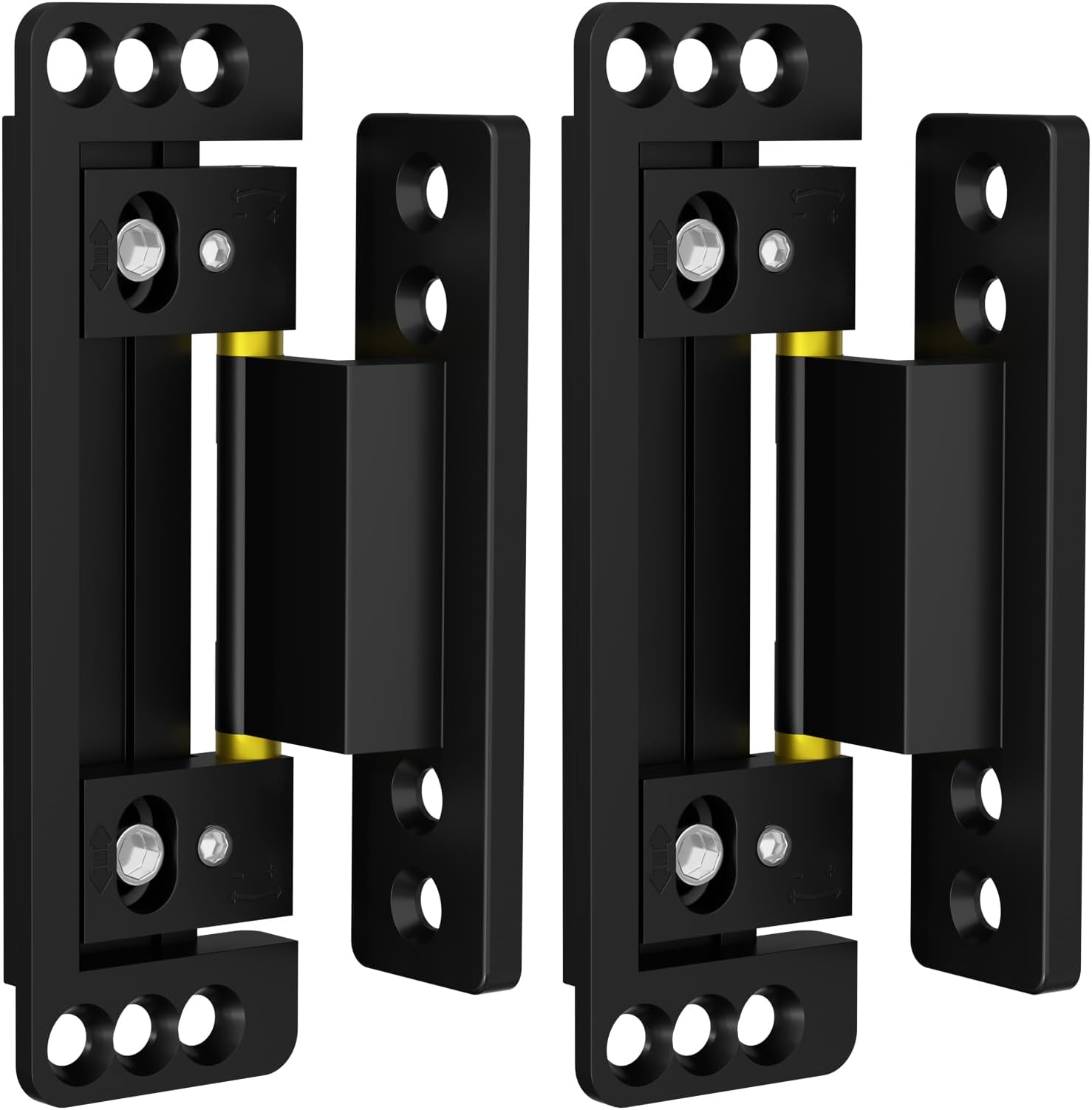 Hidden Door Hinge Hidden Hinges for Doors 2pack Ultra-Thin Concealed ...
