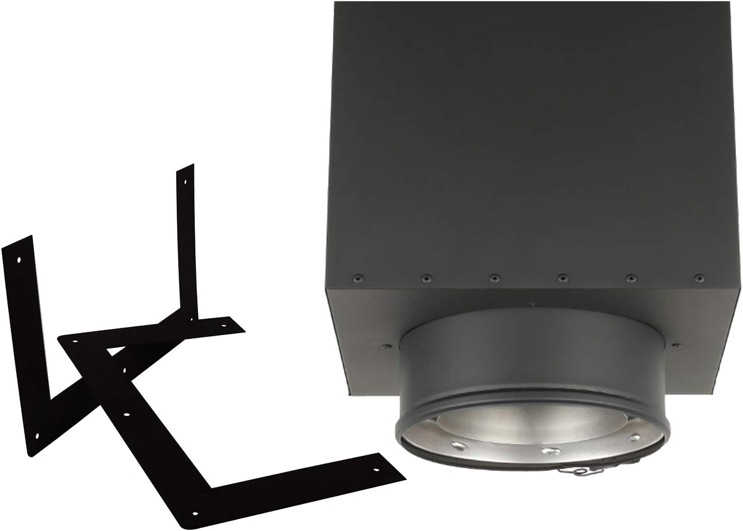 AllFuel HST 11" Tall Square Ceiling Support Box for 6" Diameter 304 ...