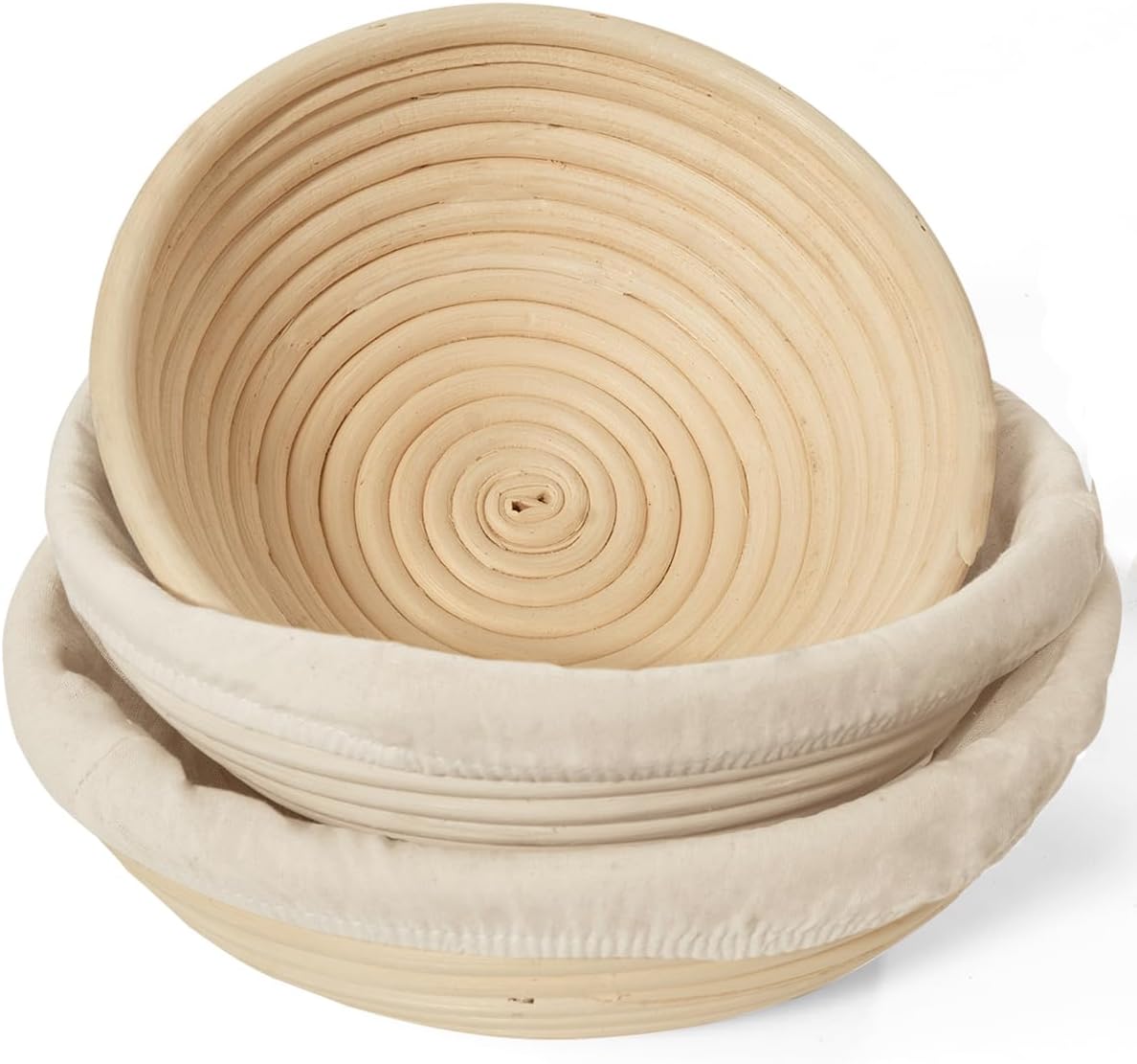 Amazon.com: KOLNAMDINH Bread Proofing Baskets Set of 3, Round Shaped ...