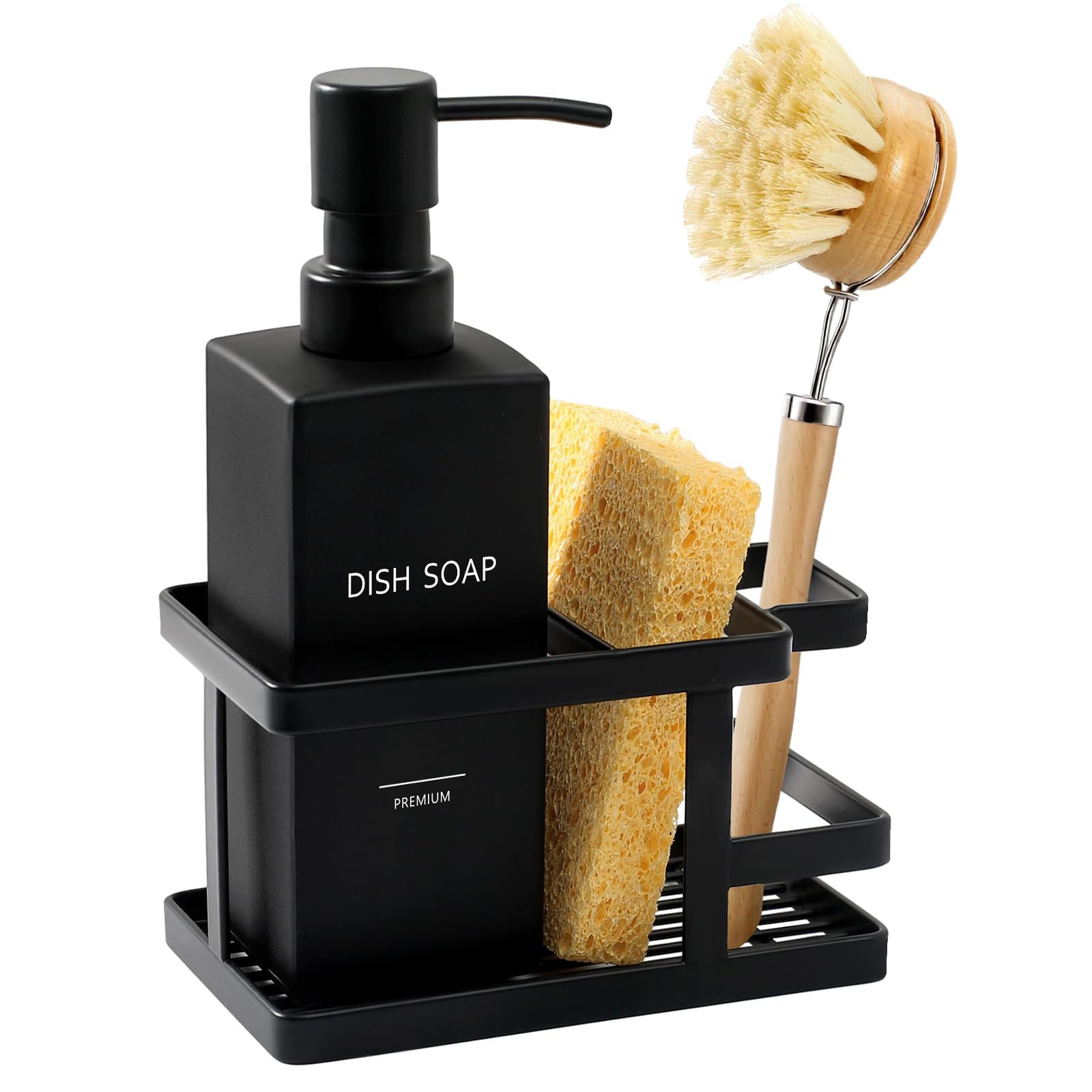 Amazon.com: GMISUN Dish Soap Dispenser for Kitchen, 3-in-1 Kitchen Soap ...