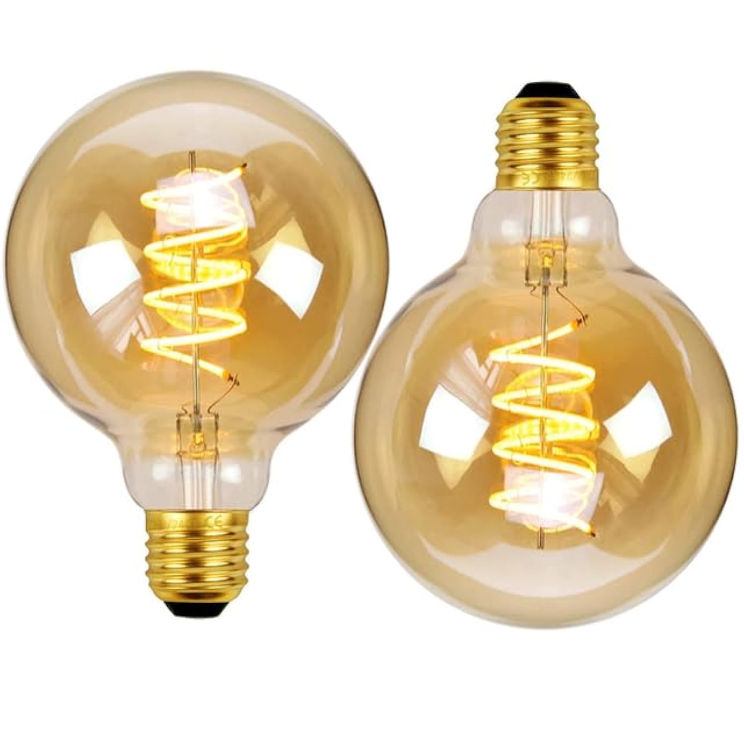 Gokoly LED E27 Vintage Light Bulbs, Edison Large Screw LED Filament ...