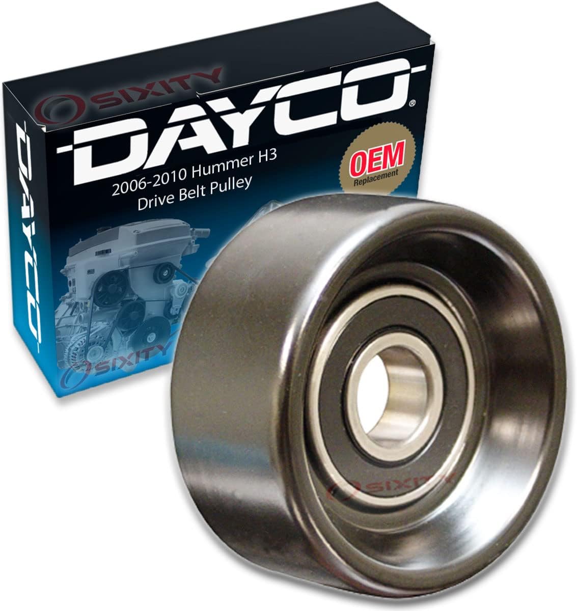 Amazon.com: Dayco Drive Belt Tensioner Pulley compatible with Hummer H3 ...