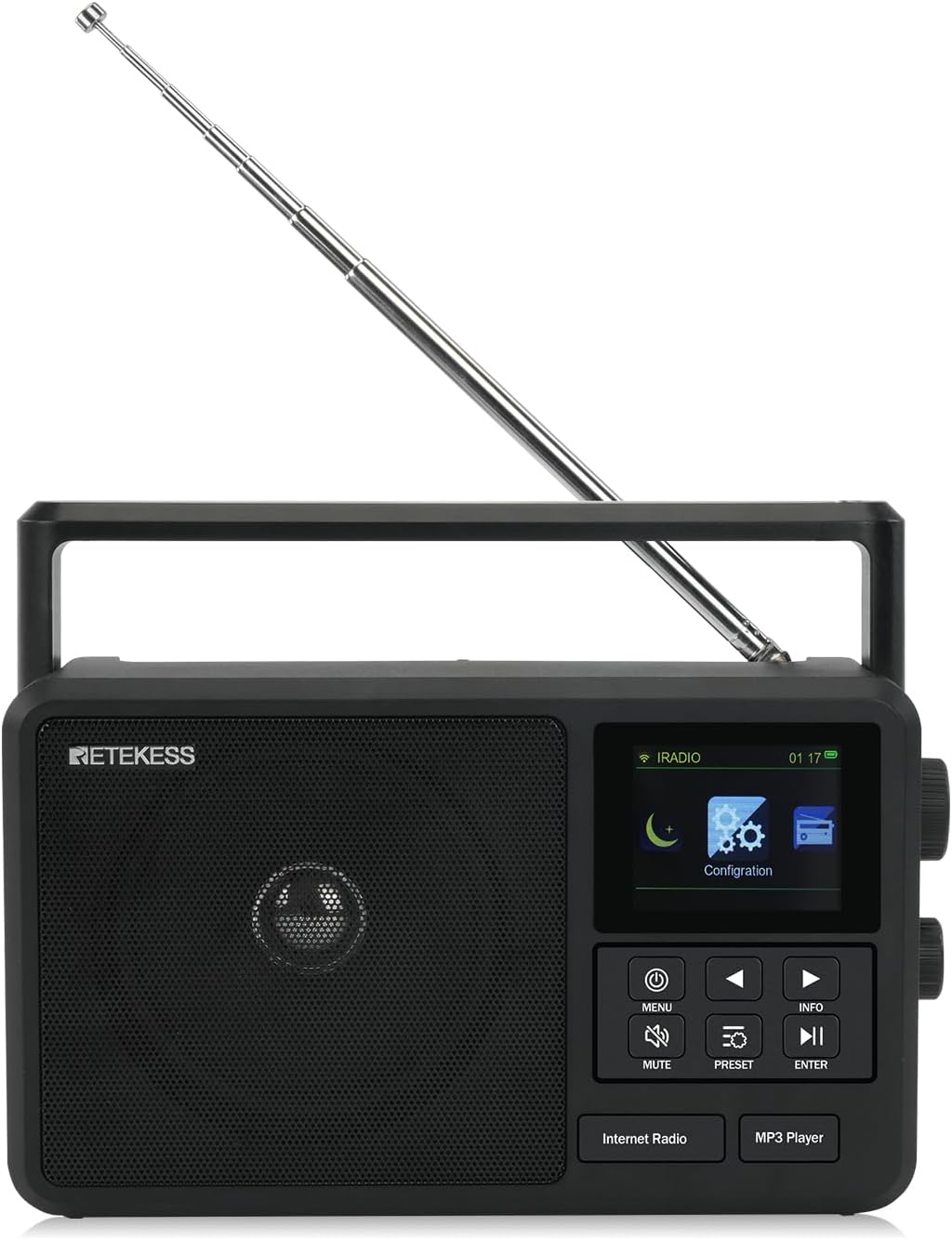 Amazon.com: Ocean Digital WR-18 Handheld Portable Internet Radio, FM ...