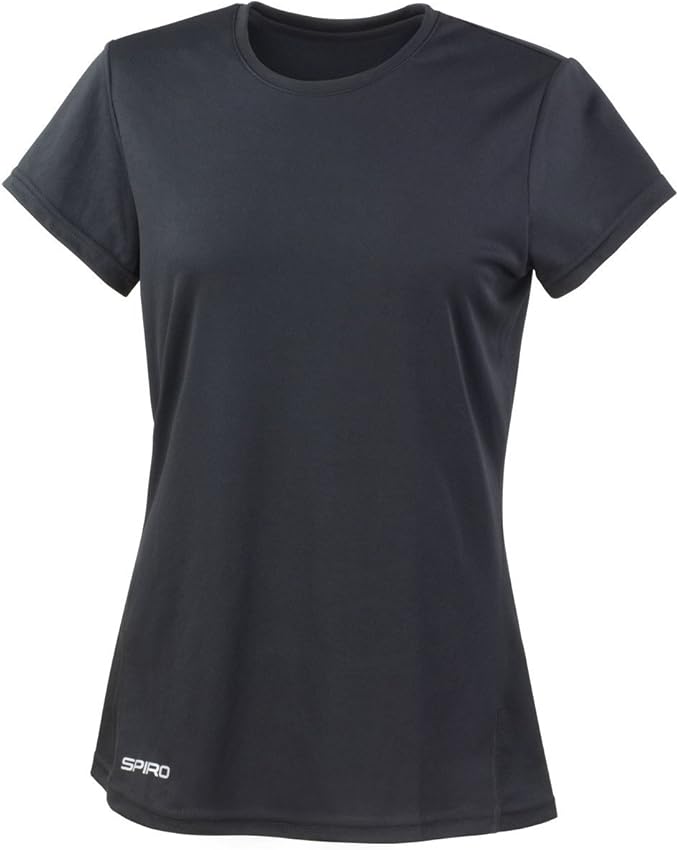 Spiro Womens/Ladies Sports Quick-Dry Short Sleeve Performance T-Shirt ...