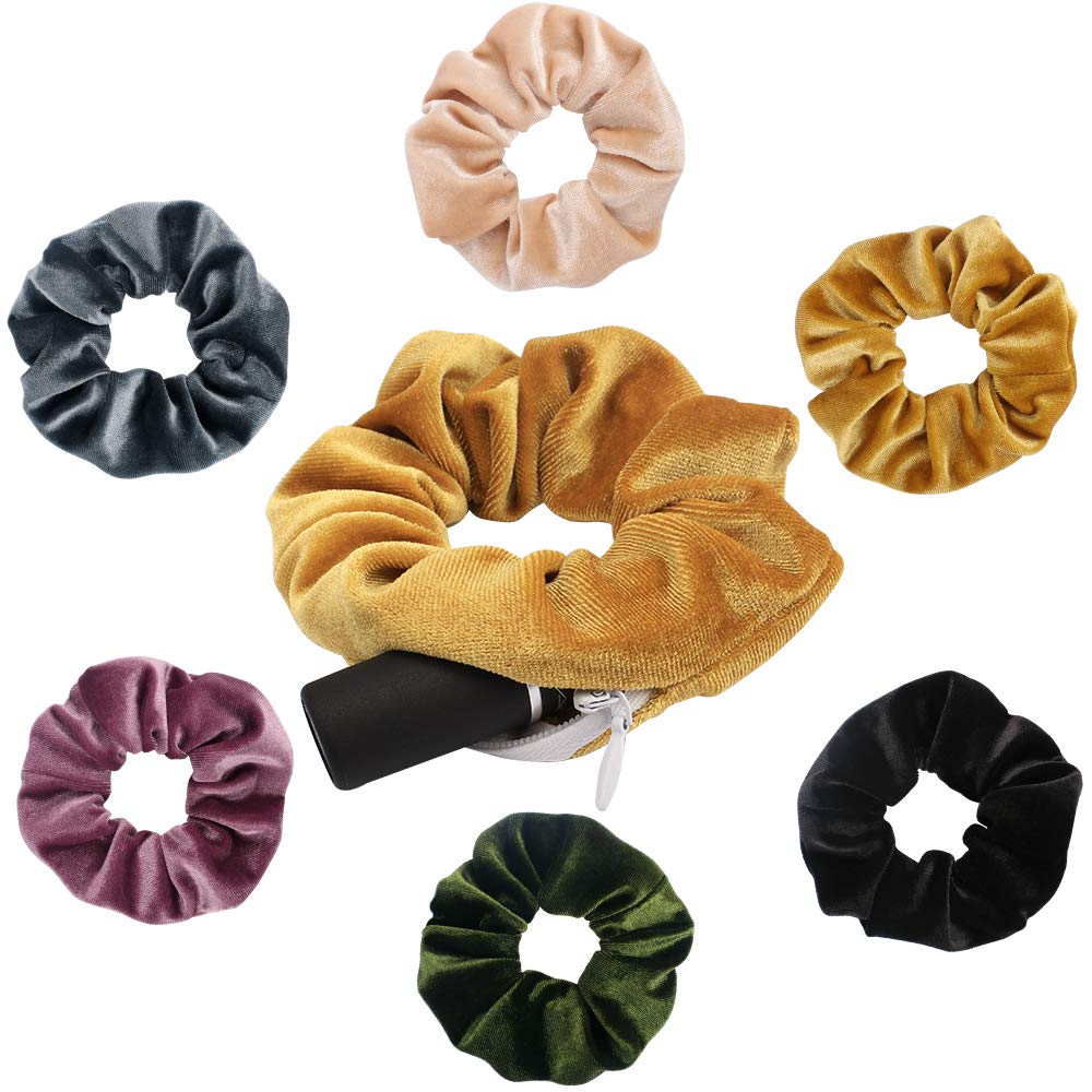 Amazon.com : Hair Scrunchies for Women Girls Elastics Stain Scrunchies ...