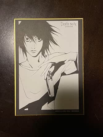Amazon.co.jp: デスノート展 DEATHNOTE 色紙 入場特典 L : 文房具・オフィス用品