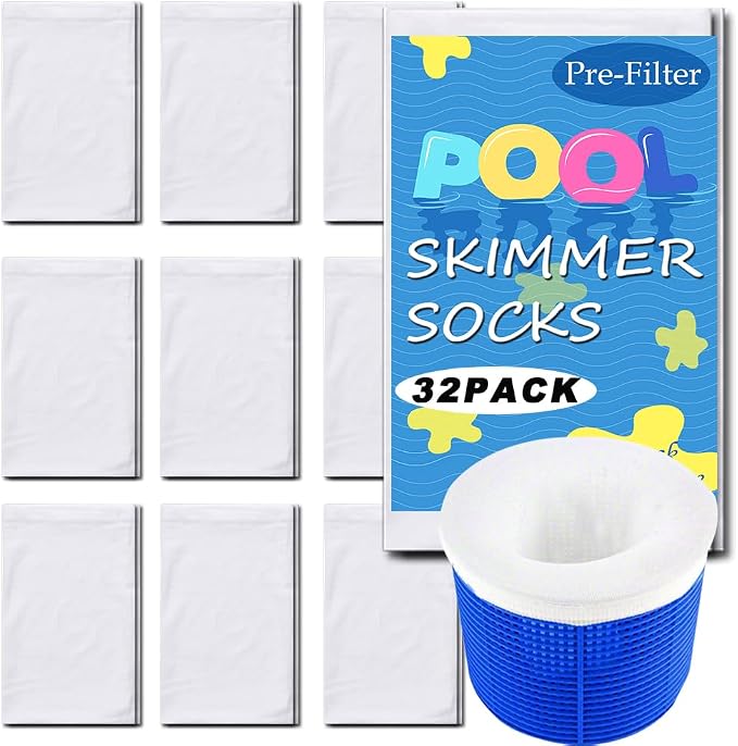 Amazon.com : DWFGG Pool Skimmer Socks 32 Pack Pool Filter Skimmer ...