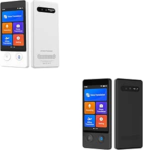 Amazon.com : W1 Handheld Translator Black + W12 Handheld Translator ...