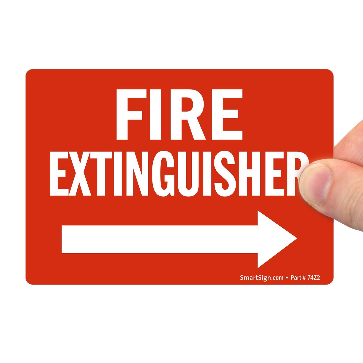 Amazon.com: SmartSign 3.5 x 5 inch “Fire Extinguisher” Sticker Label ...