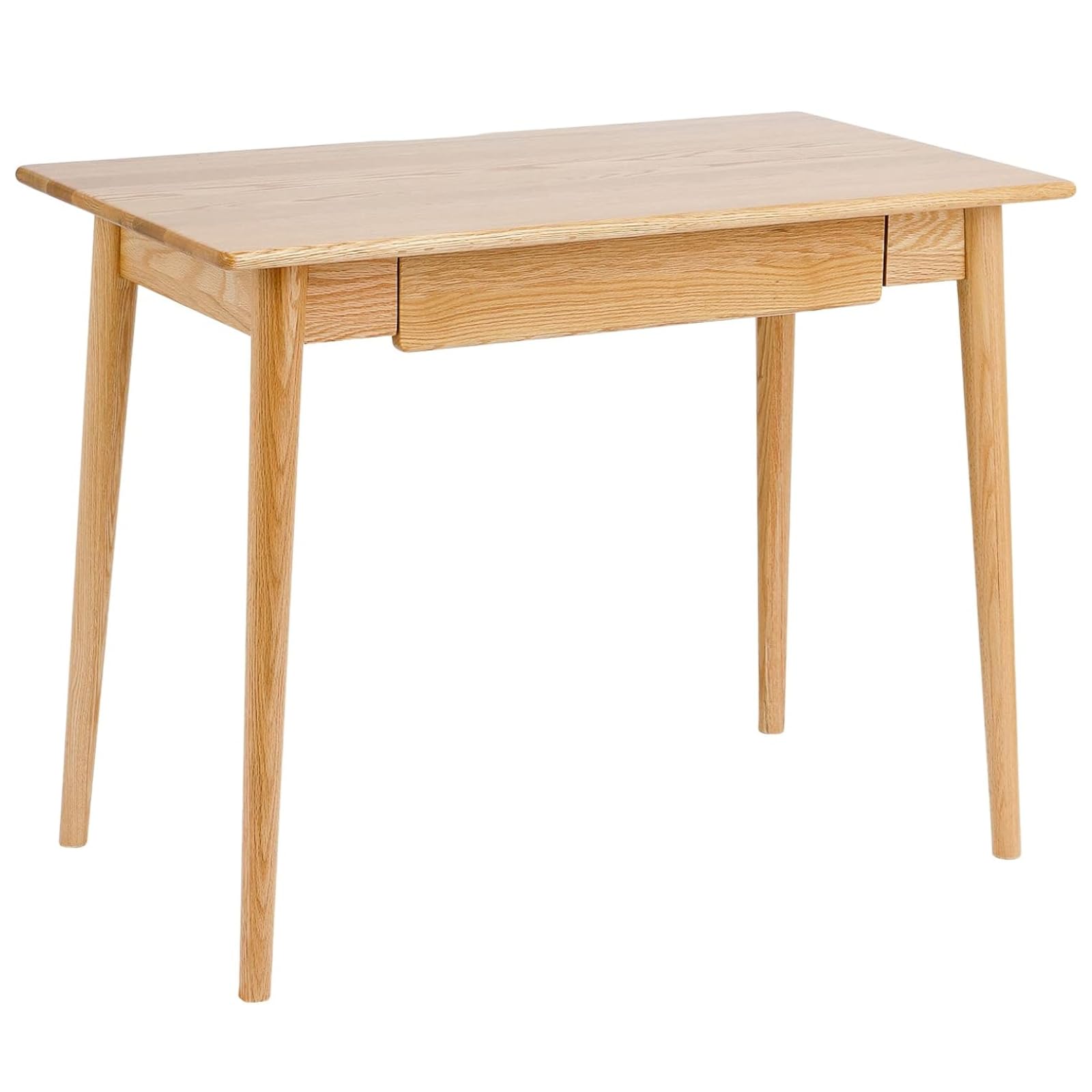 Amazon.com: Hymus 100% Solid Oak Wood Desk - Small Writing Desk with ...