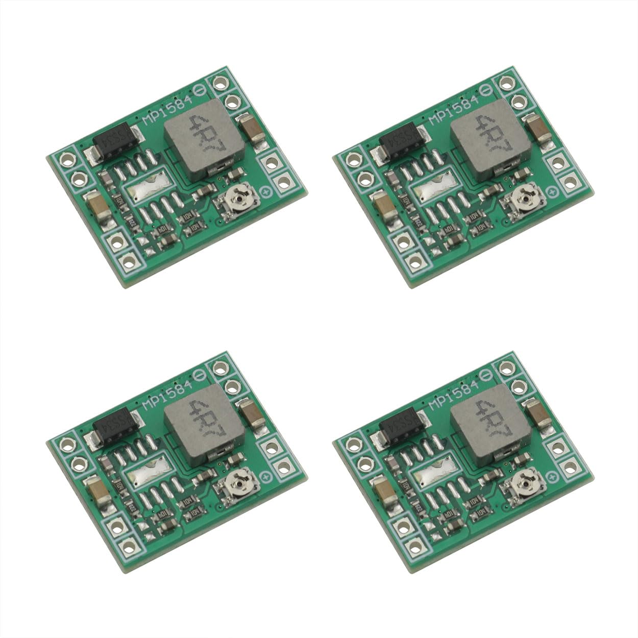 Amazon.com: Ruiwaer 4PCS Mini MP1584EN DC-DC Buck Converter Adjustable Power Supply Module, 3A ...