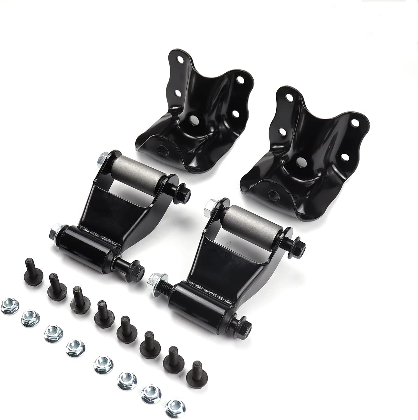 Amazon.com: Rear Leaf Spring Hanger Shackle Bracket Kit for Chevy ...