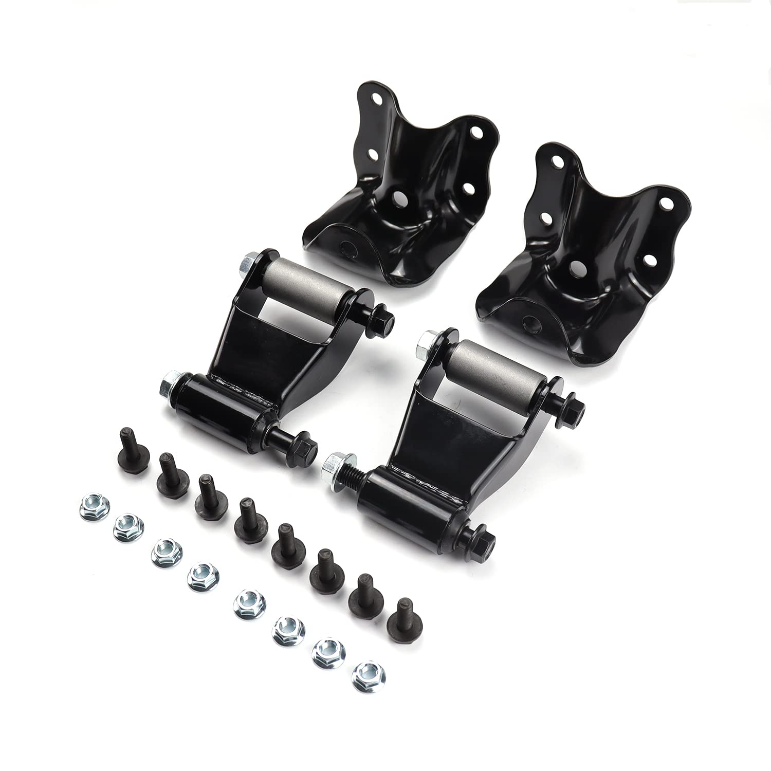 Amazon.com: FEXON Rear Leaf Spring Shackle Hanger Bracket Kit ...