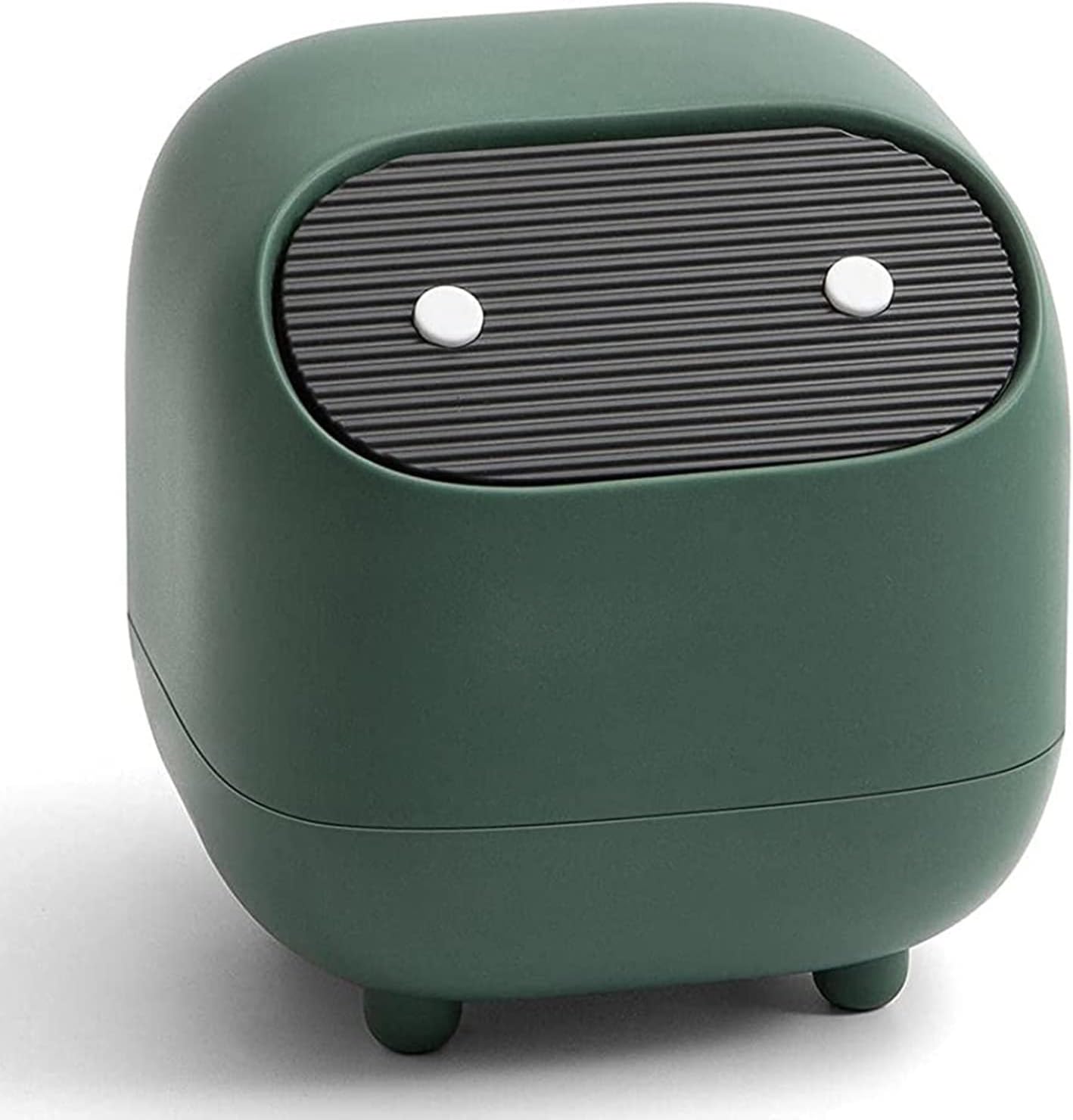 Mini Trash Can with Lid Desk Small Plastic Trash Can Countertop Push ...