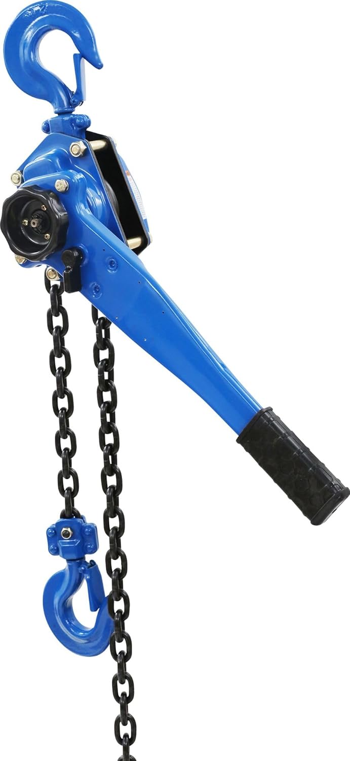 Powerfist 2 Ton Lever Chain Hoist, 10 ft Lift Height, 4,000 lb Capacity ...
