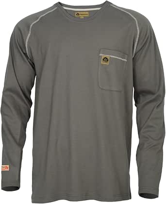 Amazon.com: WORKWEYA FR Shirts for Men Flame Resistant Shirt NFPA 2112 ...