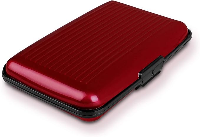 RFID Blocking Anti Scan Aluminium Security Wallet Card Holder Hard Case ...