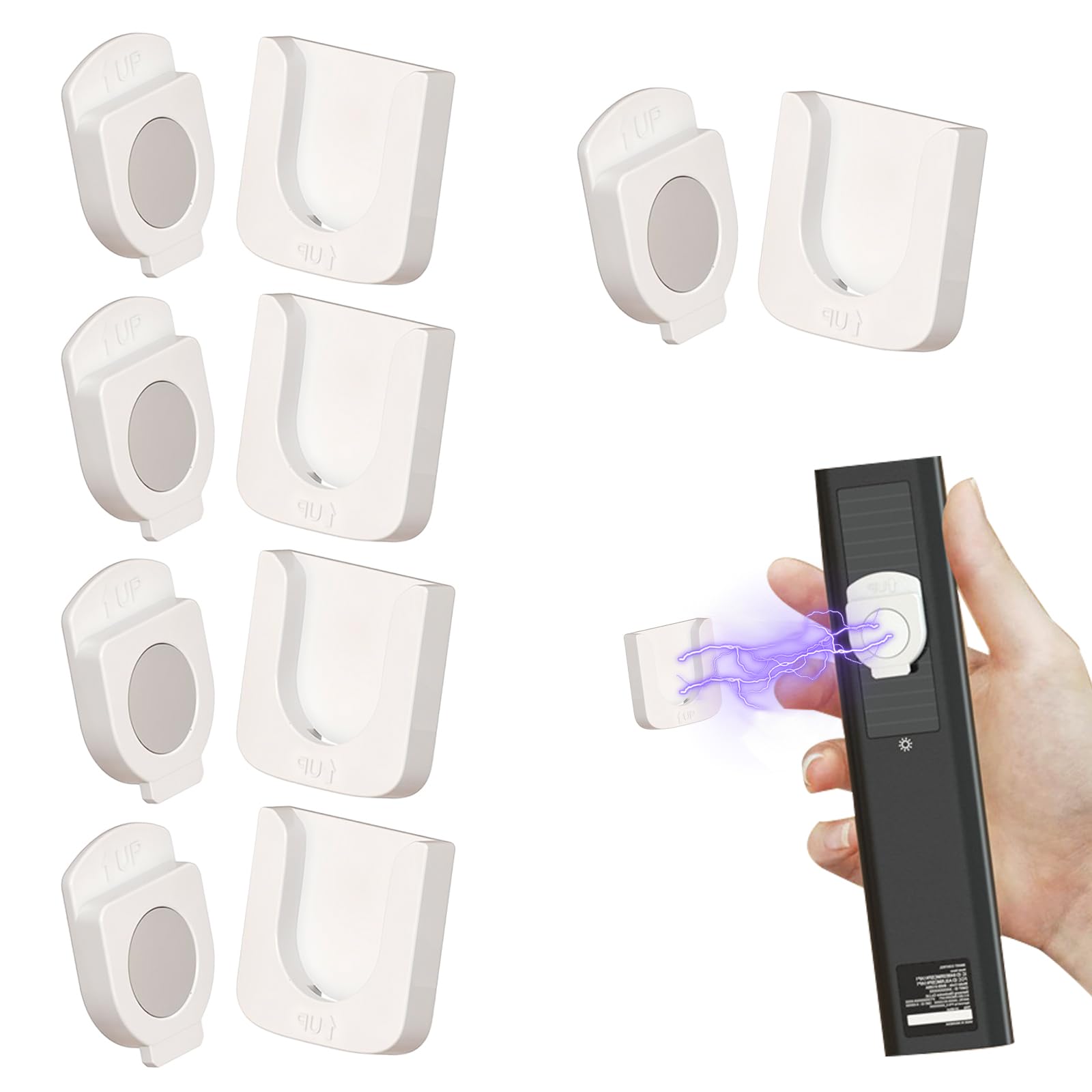 Amazon.com: TKGKHK Magnetic Remote Control Holder Wall Mount, 5 Pcs ...