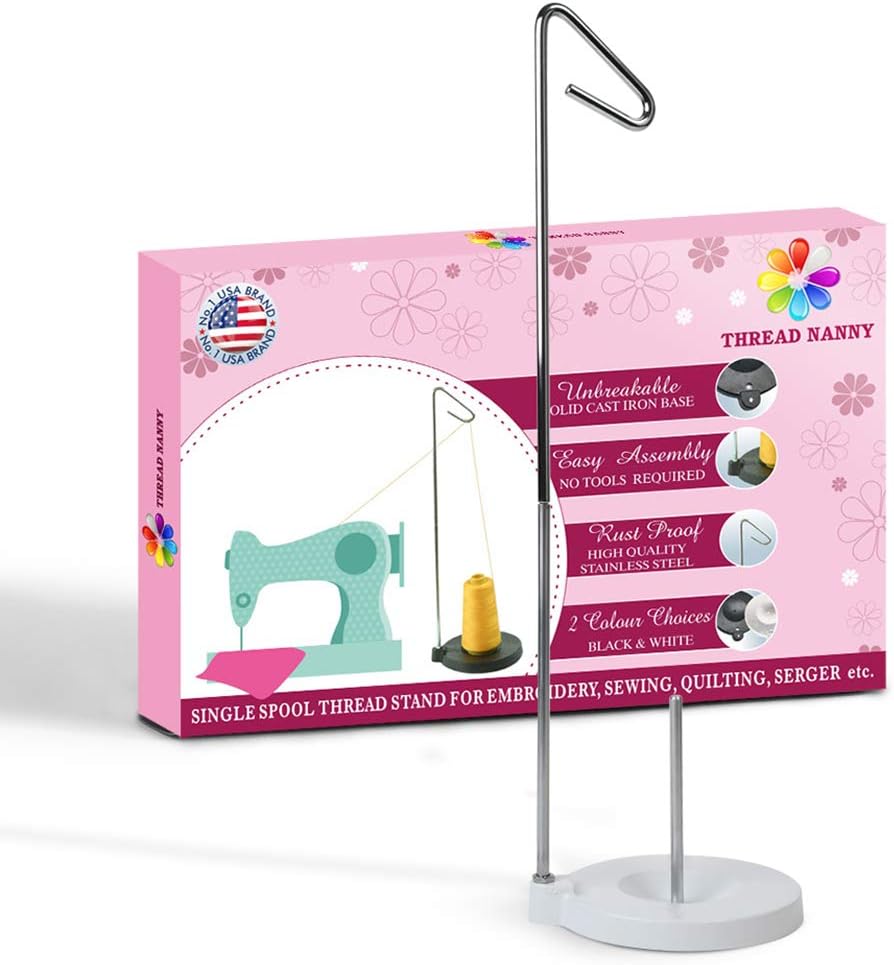 Amazon.com: Heavy Duty Single Cone or Spool Thread Stand - Cast Iron ...
