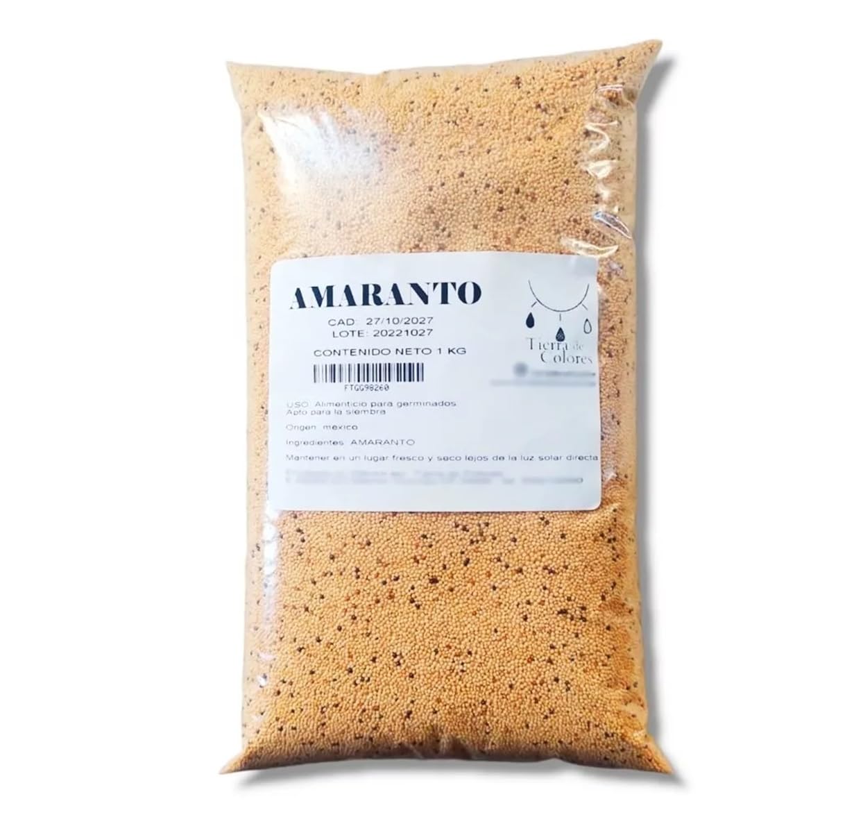 Amaranto Semilla Entera Sin Inflar Ni Tostar 1 Kg superfood Alimenticio - Tierra de Colores ...