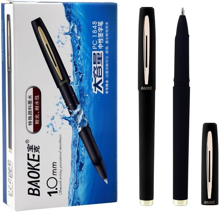 Baoke Gel Ink Pens 1.0 PACK OF 3 (Black) : Amazon.in: Office Products