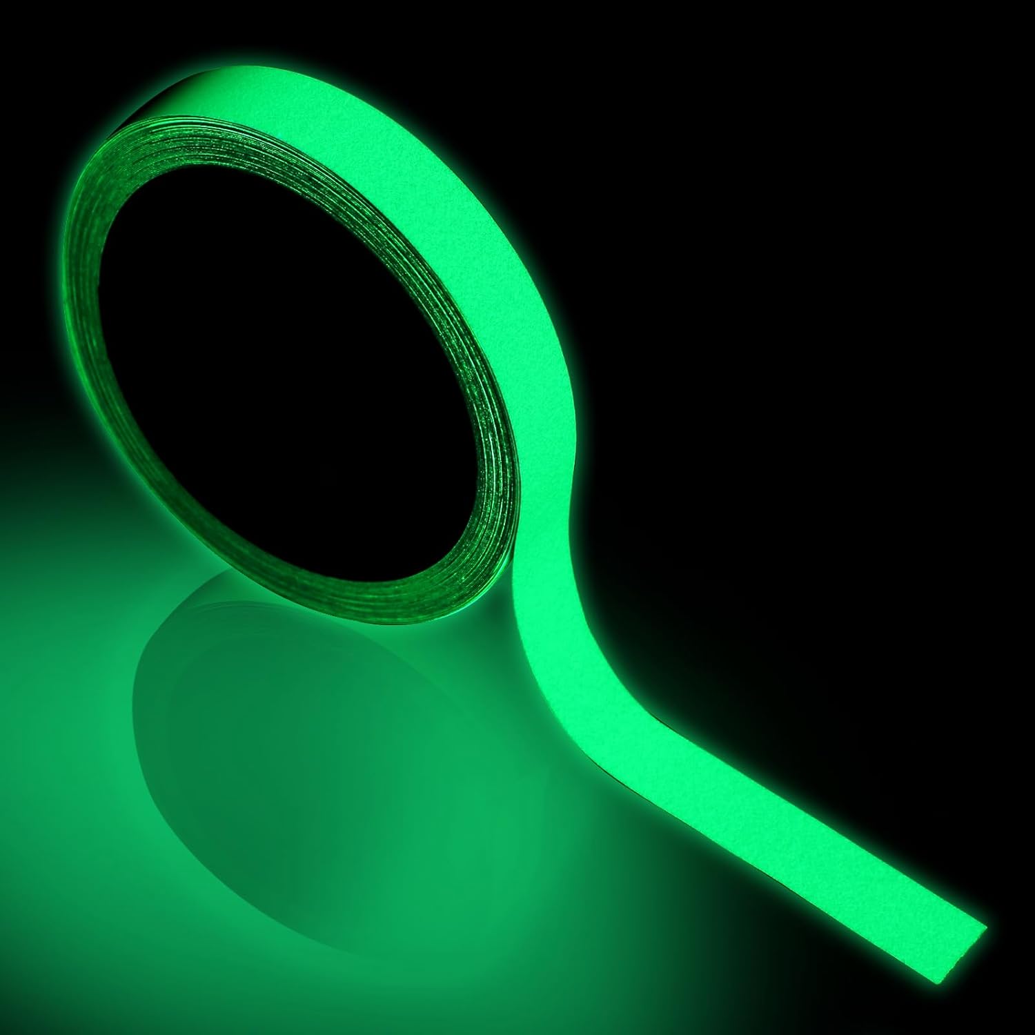 Glow Tape 33FT&0.6“ Glow in The Dark Tape, Warterproof Neon Long ...