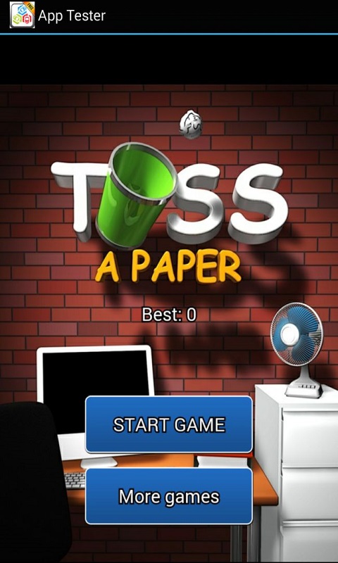 Toss A Paper - App on Amazon Appstore