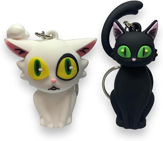 Amazon.com: Set of 2 | Daijin and Sadaijin Inspired Keychain Bag Charms ...