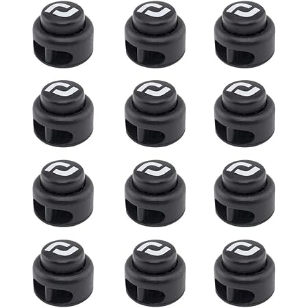 Amazon.com: AQRINGO Plastic Cord Locks Single Hole Spring Toggle ...