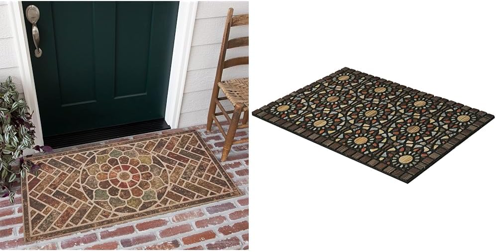 Amazon.com: Mohawk Home Ornamental Brick Entryway Door Mat Bundle, 2'x4 ...