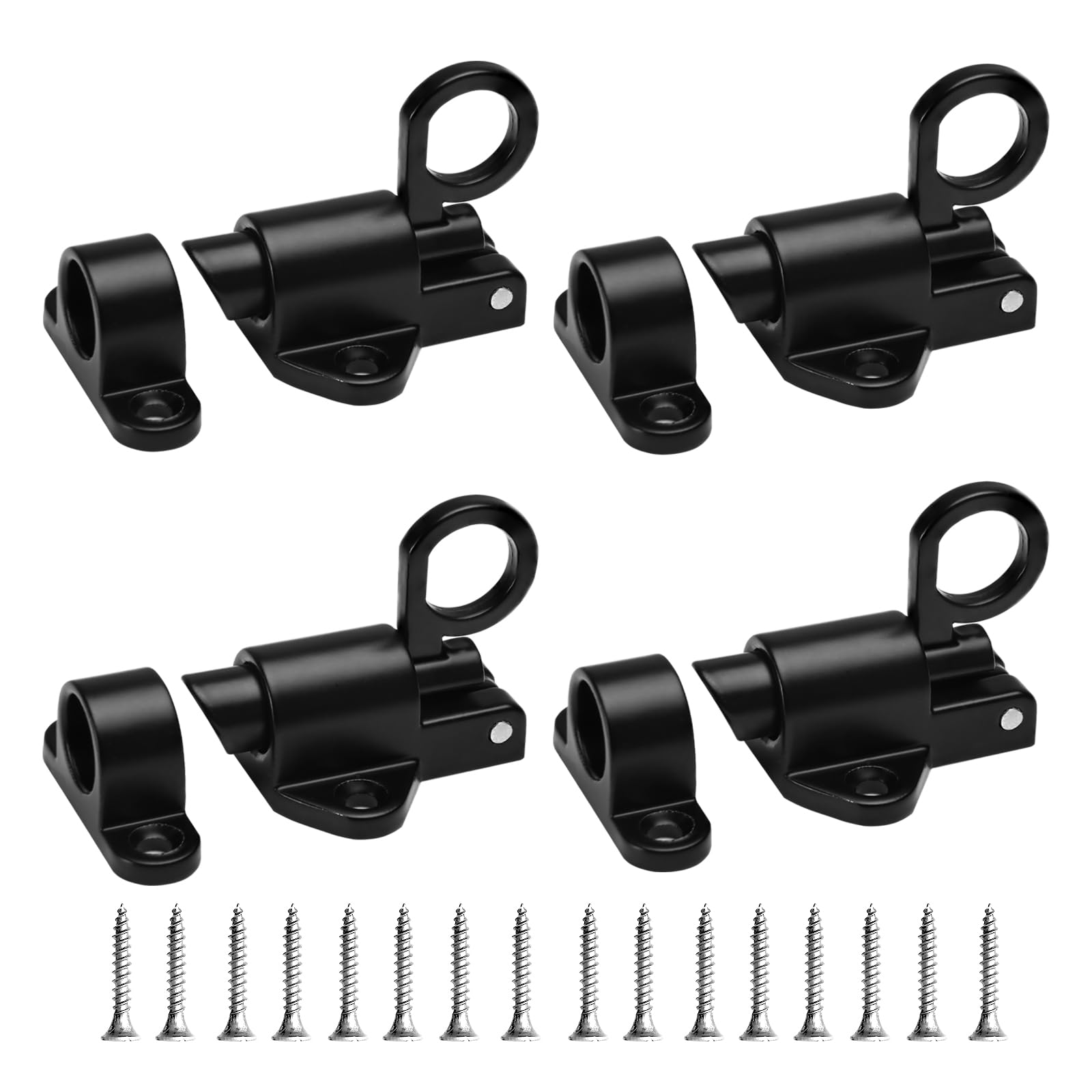 Snapklik.com : KOVOSCH 4 Pack Self-Closing Latches, Aluminum Spring ...