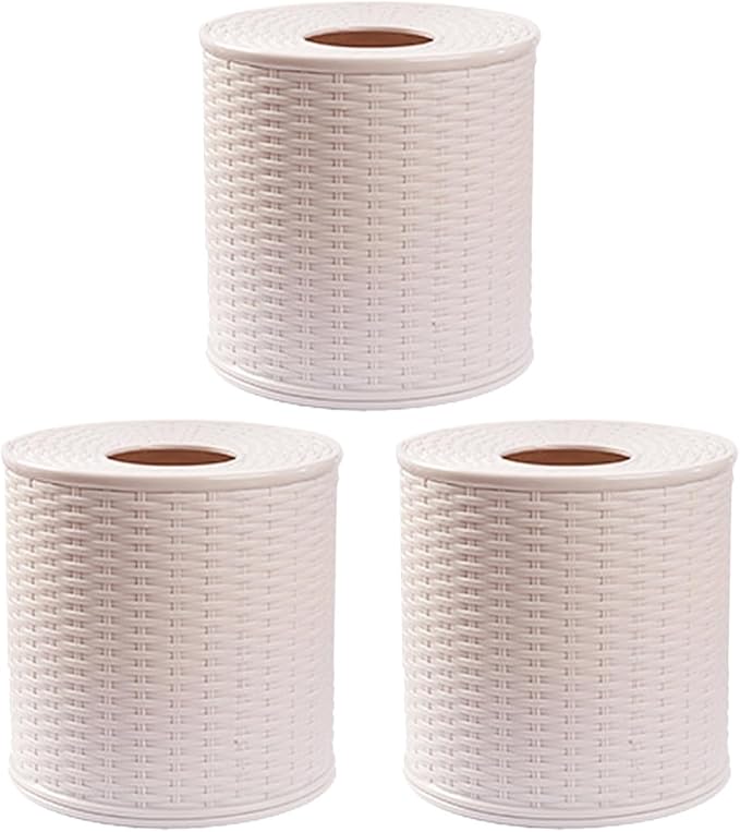 Amazon.com: VOSAREA 3pcs Box Tissue Cover Round Tissue Storage Tissues ...