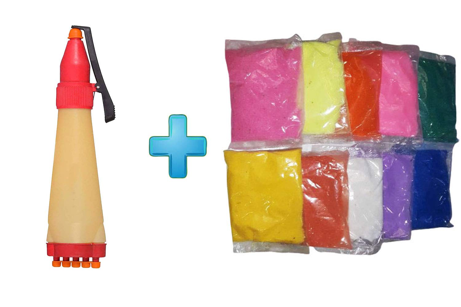 Buy VOX INC. Bright Shades Rangoli Colors/Dust for Rangoli Making on ...