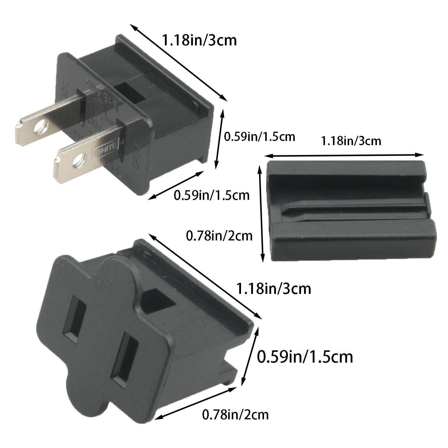 Snapklik.com : 4PCS Male And Female Vampire Plug Christmas Light ...