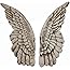 Amazon.com: White Angel Wings Art Sculpture, 3D Wall Art Decor, A Pair ...