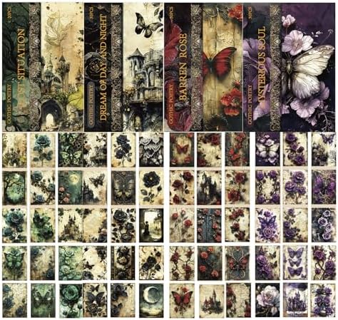 Amazon.com: RVlensJoy 120 Sheets Gothic Scrapbooking Paper for ...
