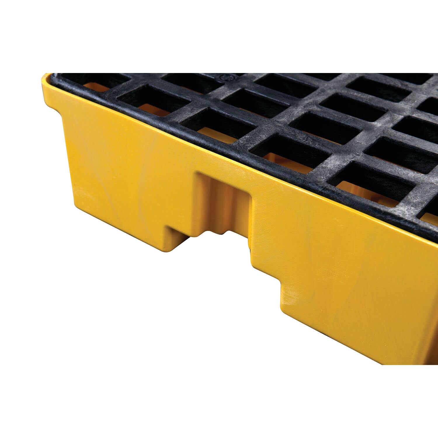HDPE Platform Tray With Drain Yellow Spill Containment Platform Pallet ...